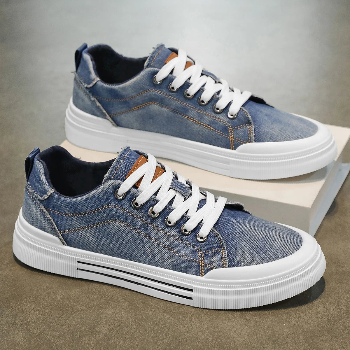 Indigo Denim Runners – Apollo | Jade