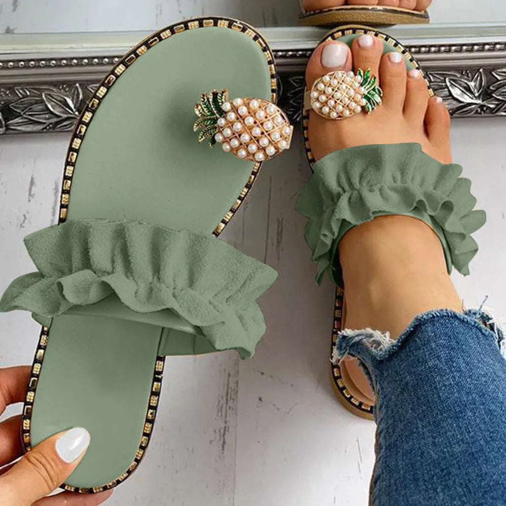 Pineapple MoonGlow Sandals – Apollo Jade